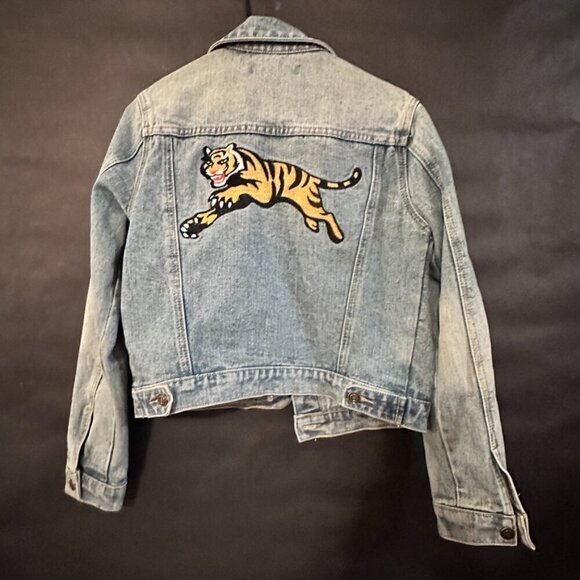 Forever 21 | Jackets & Coats | Forever 2 Denim Jacket Tiger Embroidered ...